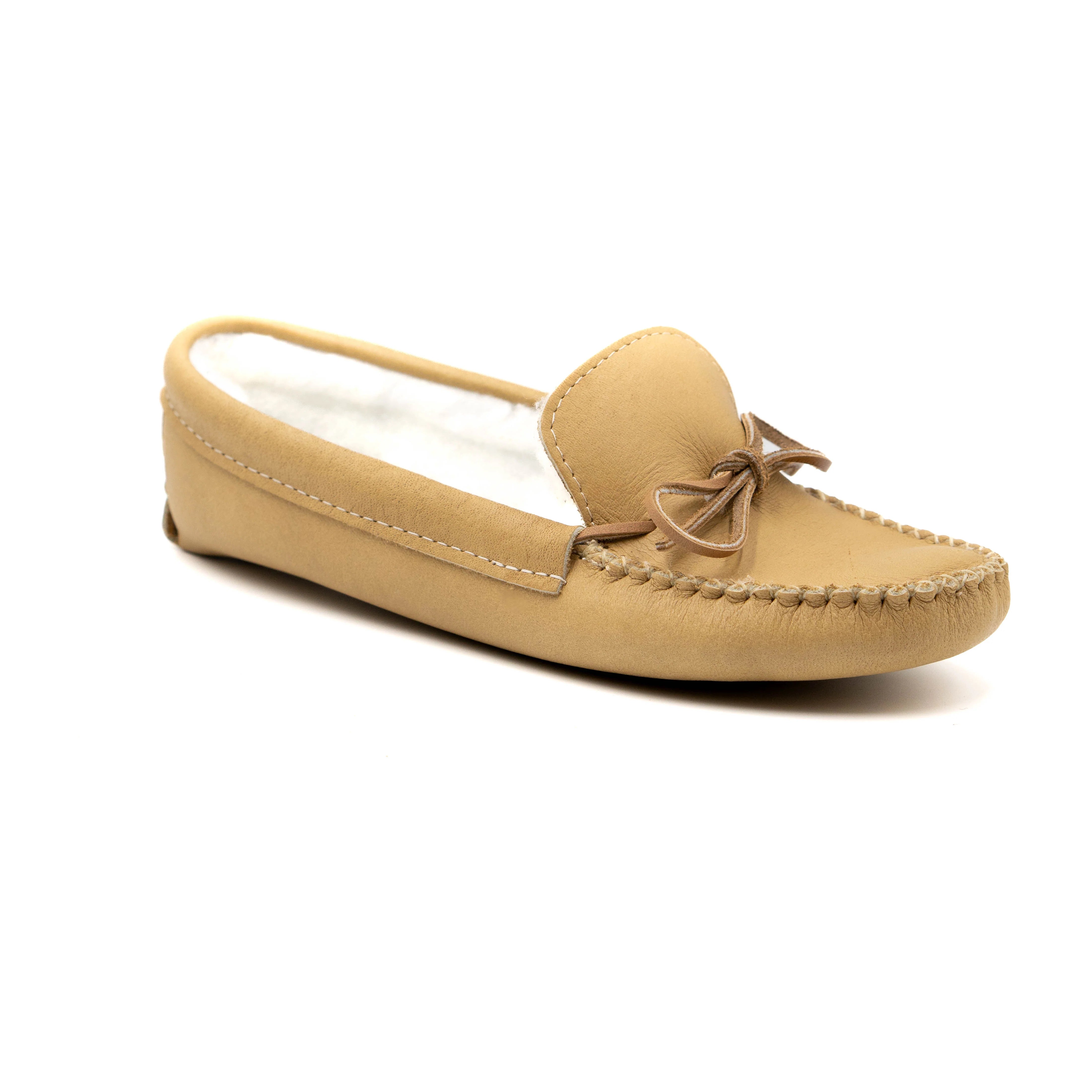 NDËNON Men's Moose Hide Moccasins - Maple | Handcrafted Indigenous Made ...